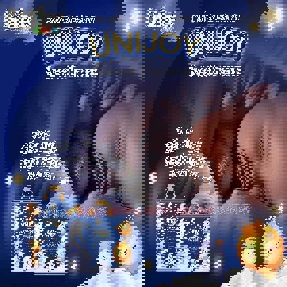 Bỉm - Tã quần đêm Unijoy Sweet Dreams | Tã - Bỉm cho bé