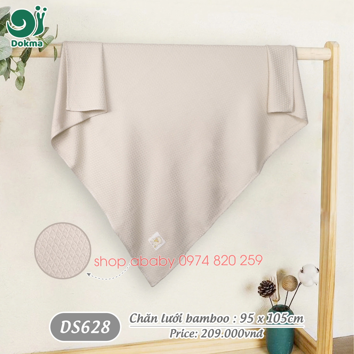 Chăn lưới bamboo Dokma DS628 | Chăn, chiếu, màn, ga