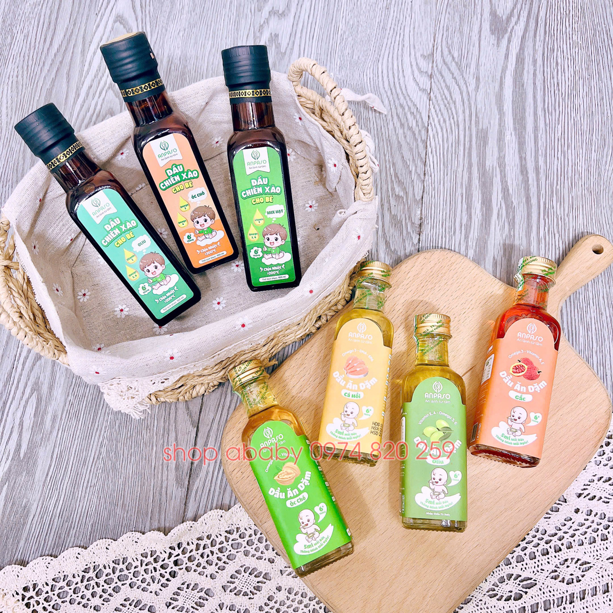 Dầu ăn dặm Anpaso 100ml | Dầu ăn,nước mắm,gia vị