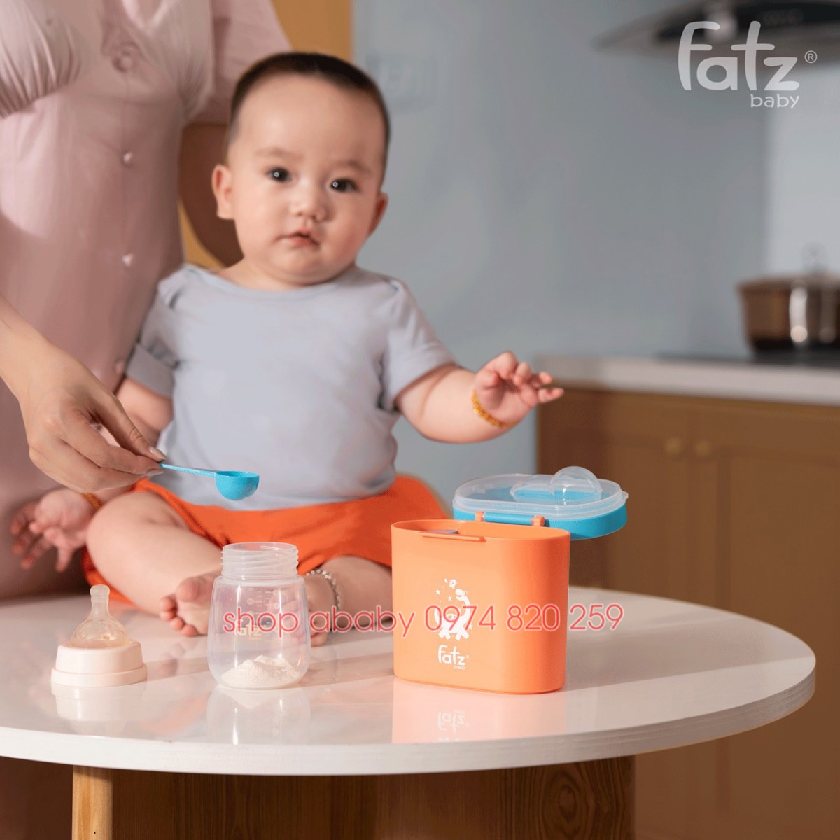 Hộp đựng sữa bột Fatz FB8201SS 600ml | shop ababy - Cửa hàng cho mẹ và bé.