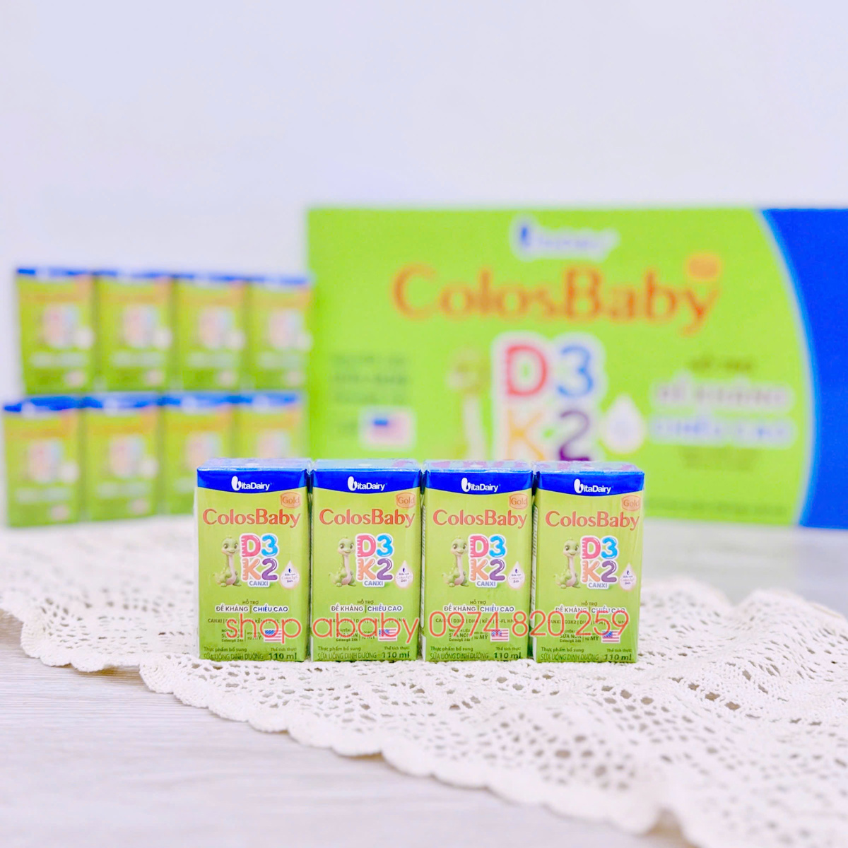 Lốc 4 hộp SPS ColosBaby Gold D3K2 110ml (1y+)(Th12/48Hộp) | Ababy