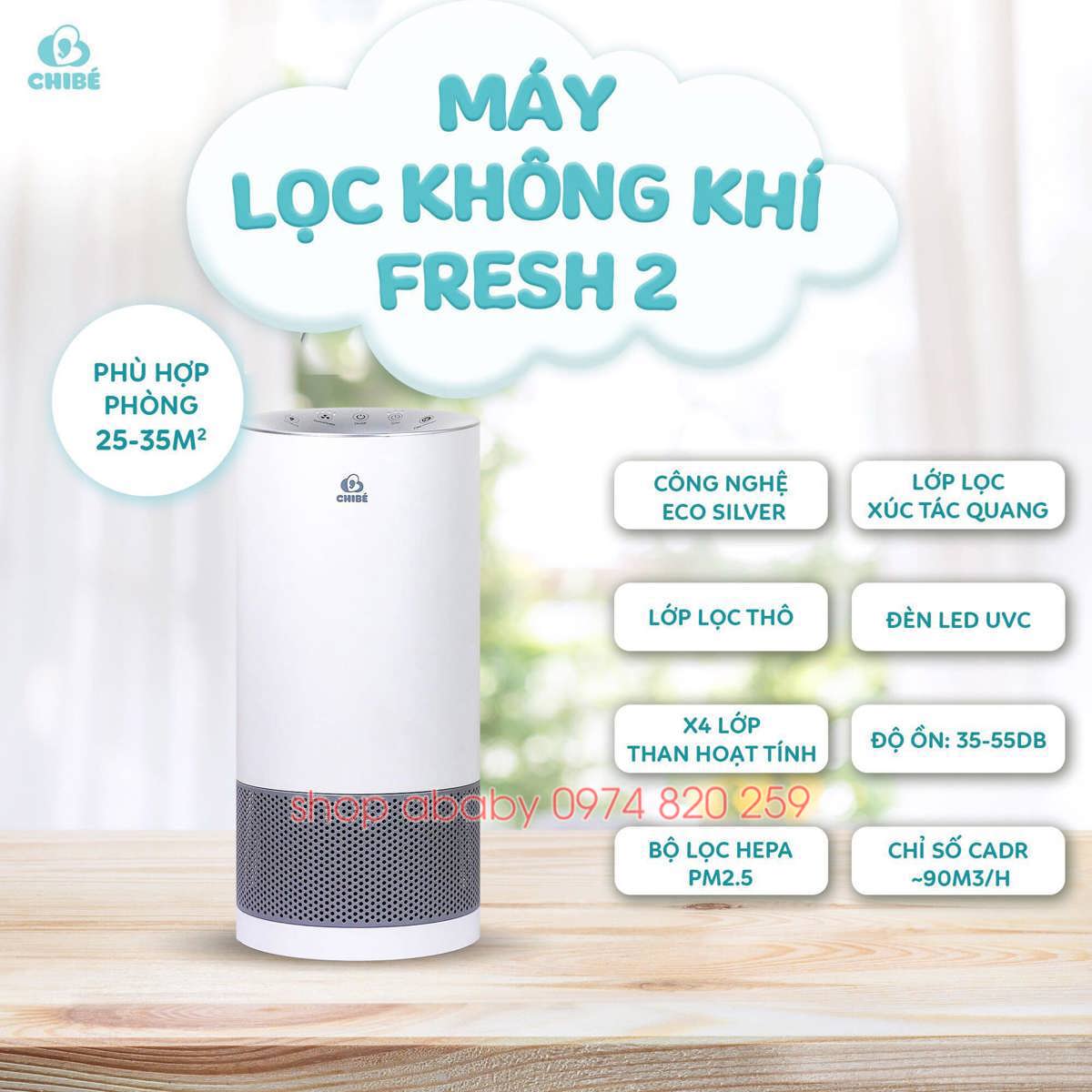 Máy lọc không khí Chibé Fresh 2 | Đồ dùng khác