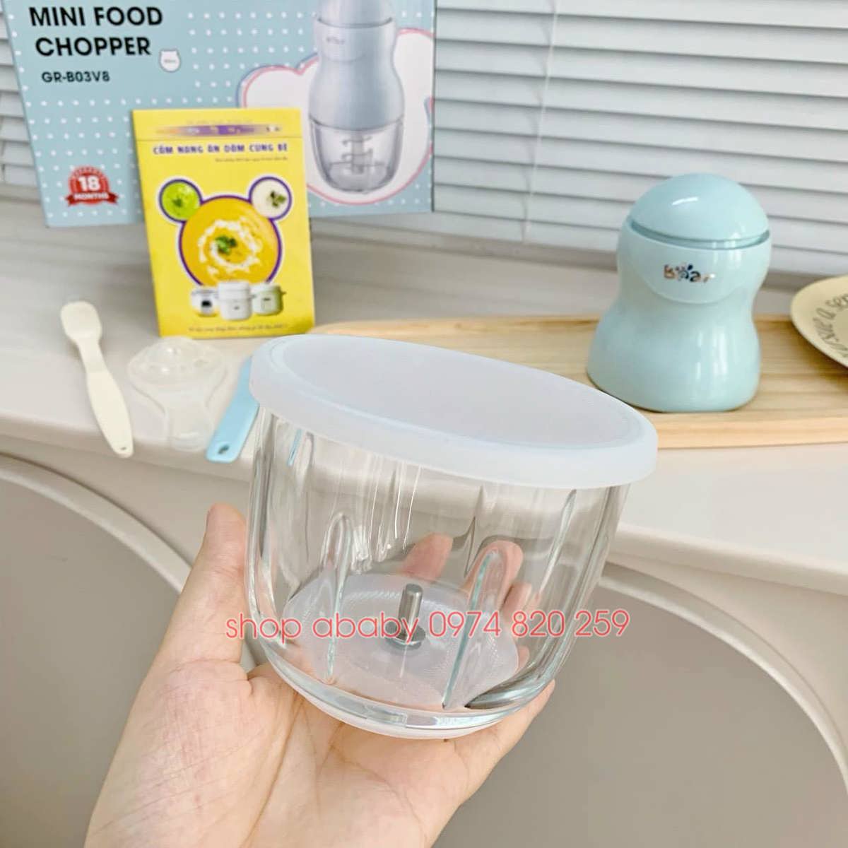 Máy xay 1 cối Bear 0.3L GR B03V8 | Chế biến ,nấu đồ ăn