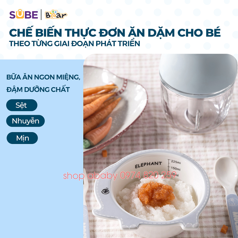 Máy xay 1 cối Bear 0.3L GR B03V8 | Chế biến ,nấu đồ ăn