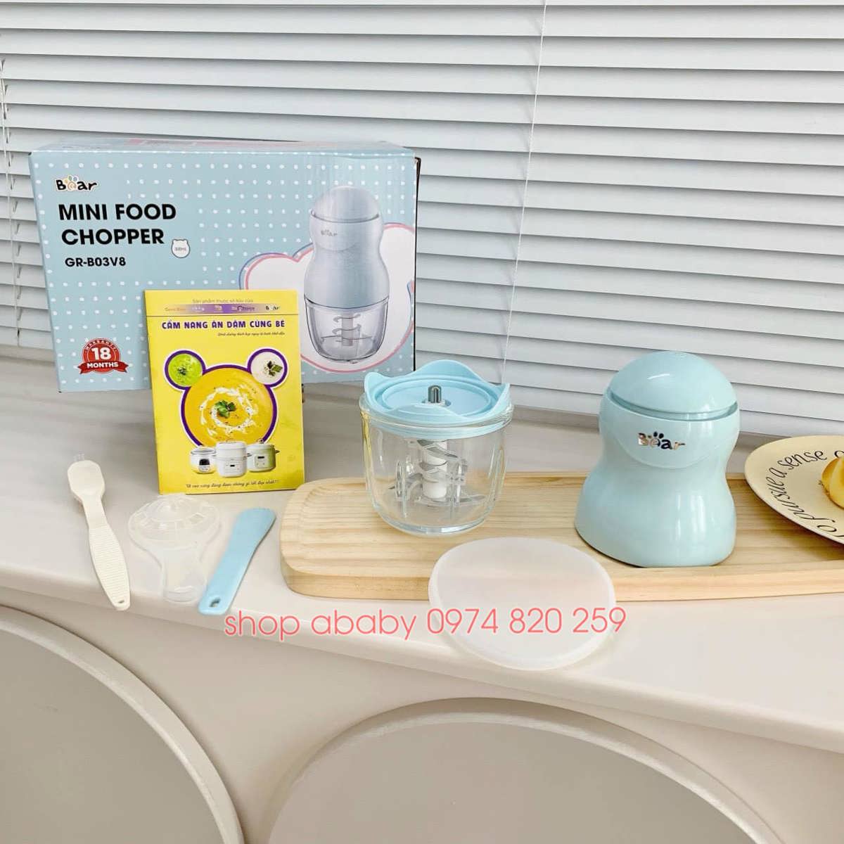 Máy xay 1 cối Bear 0.3L GR B03V8 | Chế biến ,nấu đồ ăn