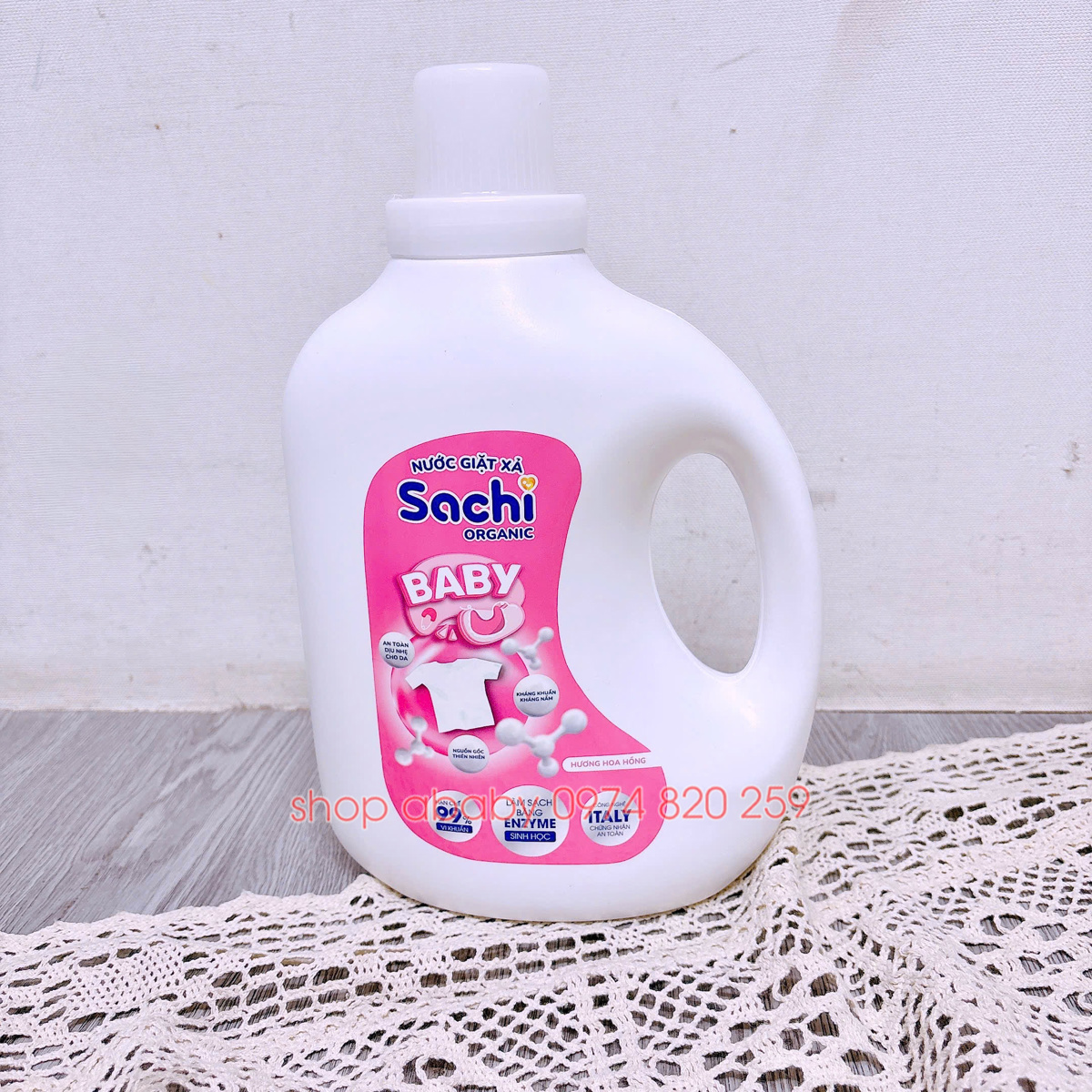 Nước giặt xả Sachi 2L | Dung dịch giặt xả