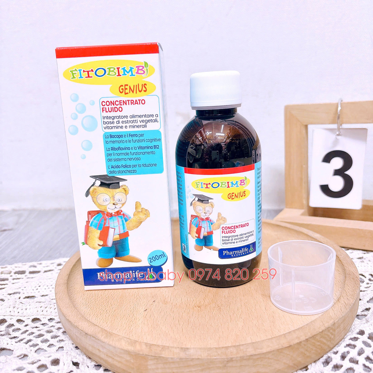 Siro hỗ trợ trẻ tăng cường nhận thức, ghi nhớ Fitobimbi Genius (6m ...