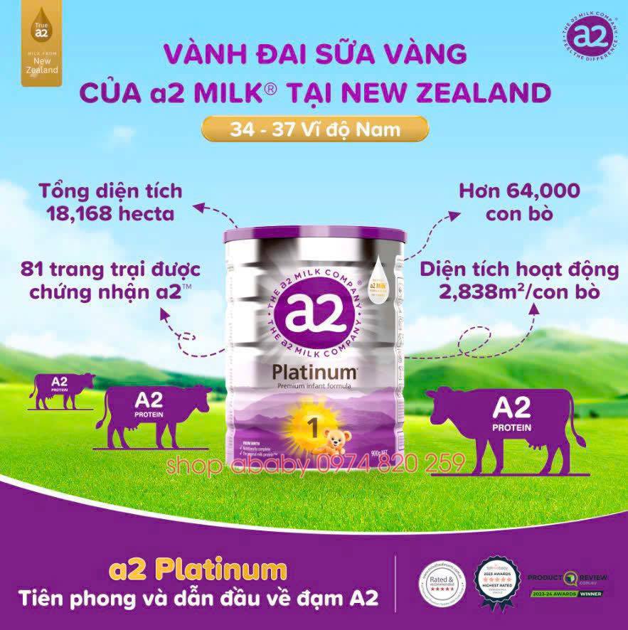 Sữa a2 Platinum 900g | Sữa phát triển toàn diện