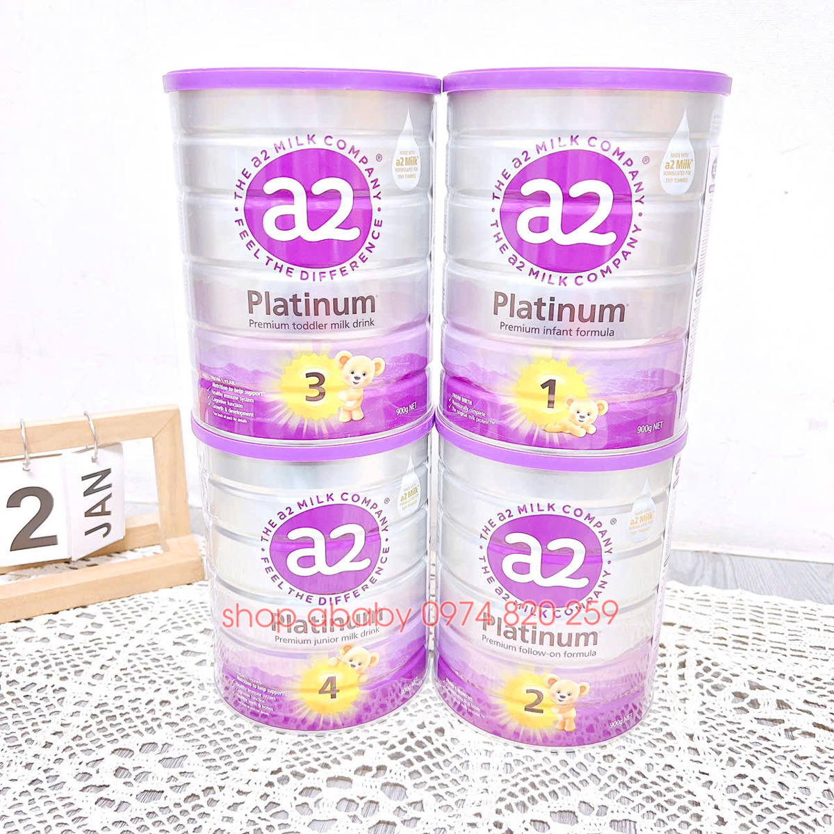 Sữa a2 Platinum 900g | Sữa phát triển toàn diện