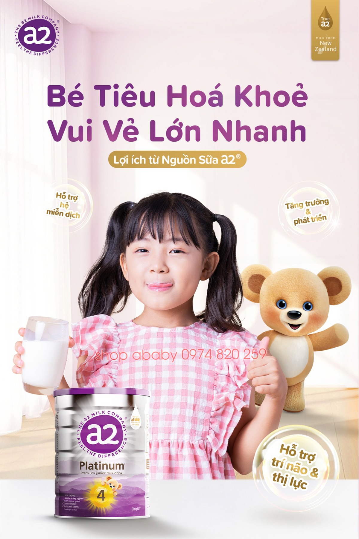 Sữa a2 Platinum 900g | Sữa phát triển toàn diện