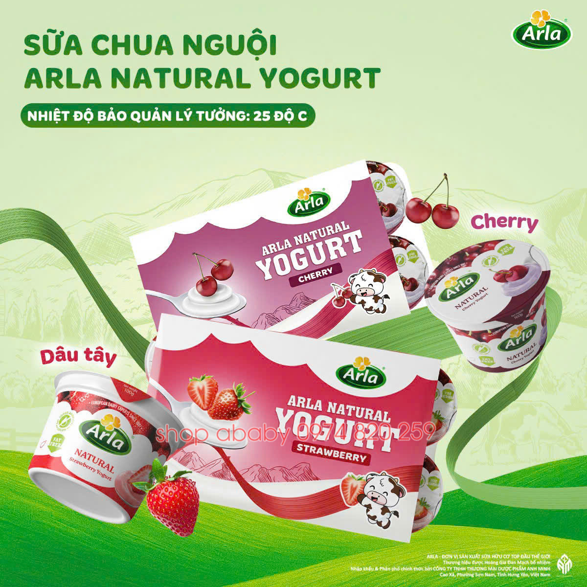 Sữa chua Arla ( 1y+) | shop ababy - Cửa hàng cho mẹ và bé.