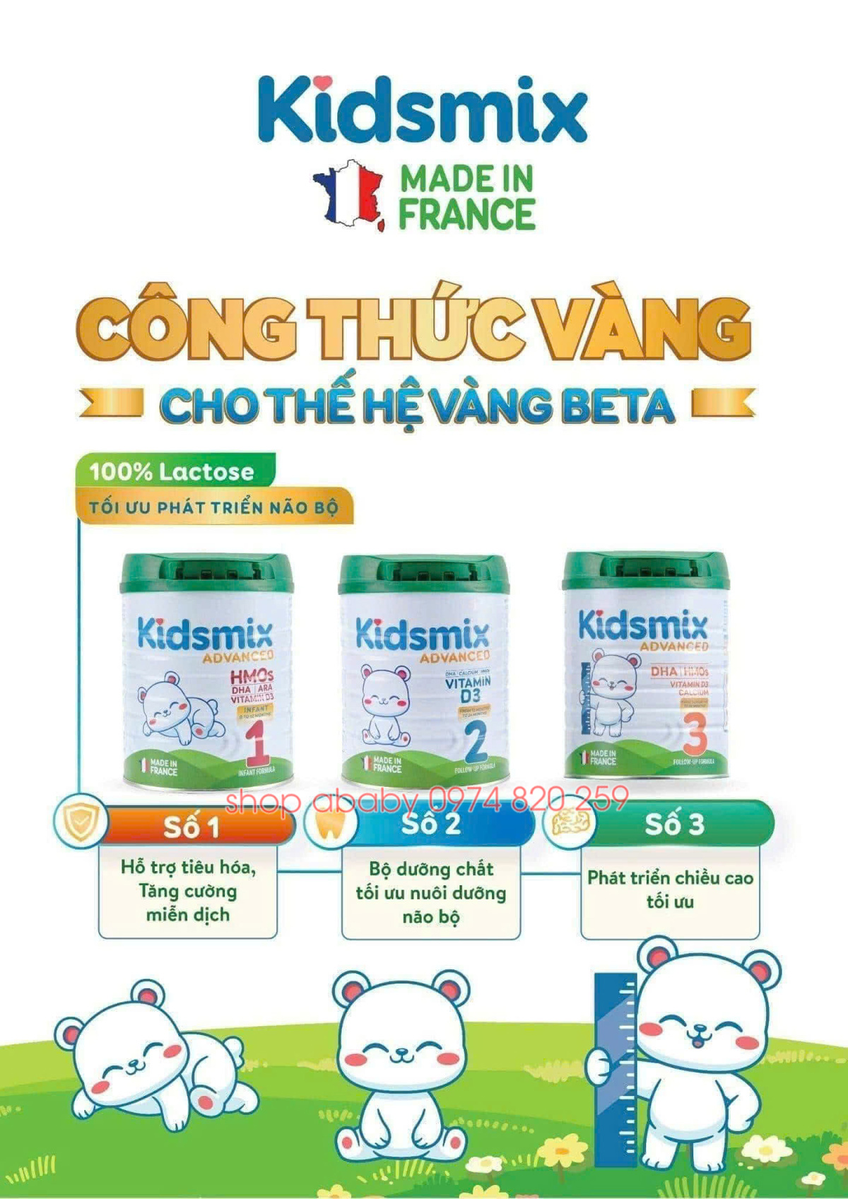 Sữa Kidsmix Advanced 800g | Sữa phát triển toàn diện