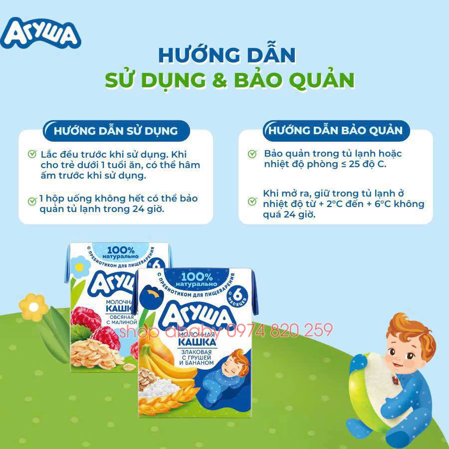 Sữa ngày Agusha (6m+) | Sữa tăng cân