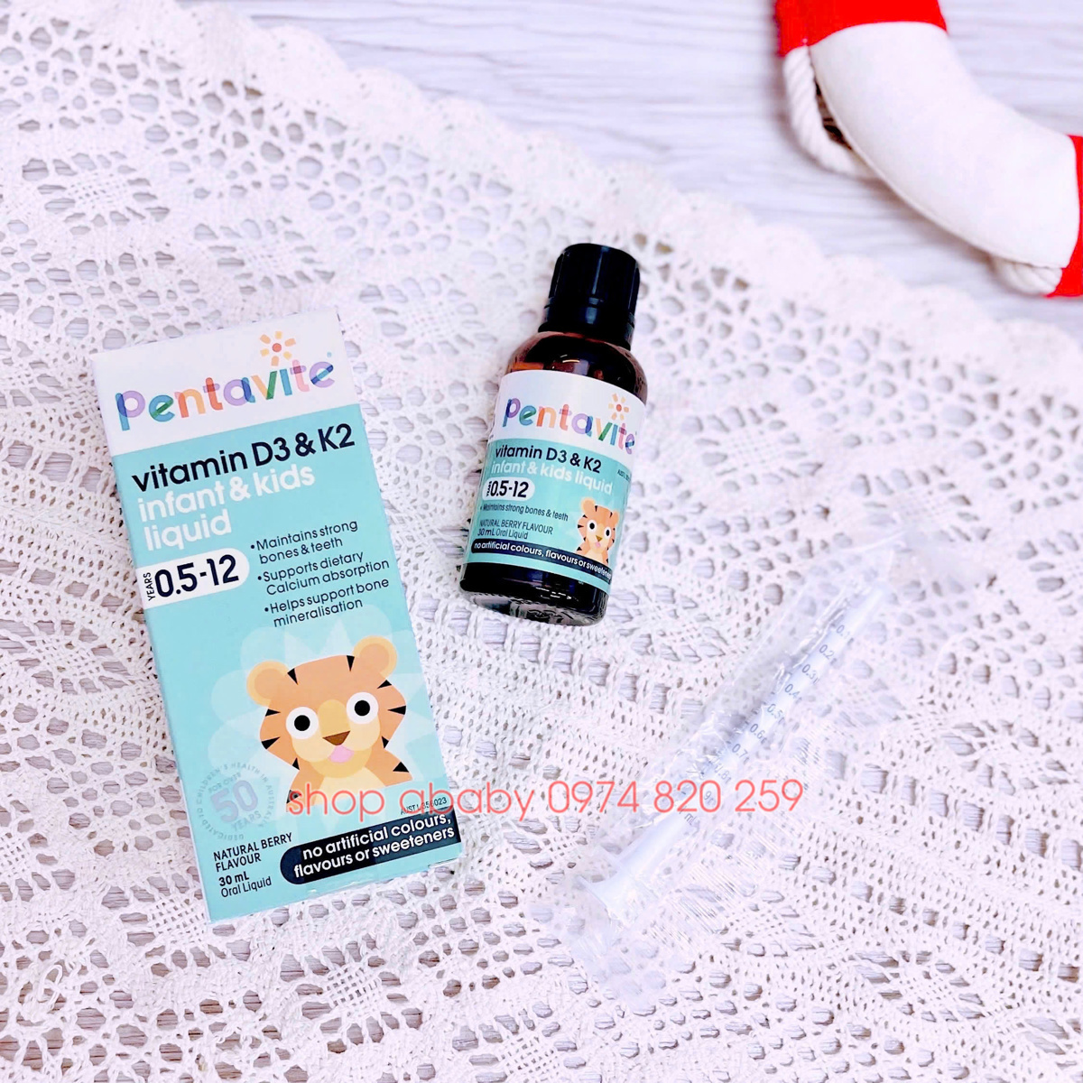 Vitamin D3K2 Pentavite 30ml (6 tháng-12 tuổi) | shop ababy - Cửa hàng ...