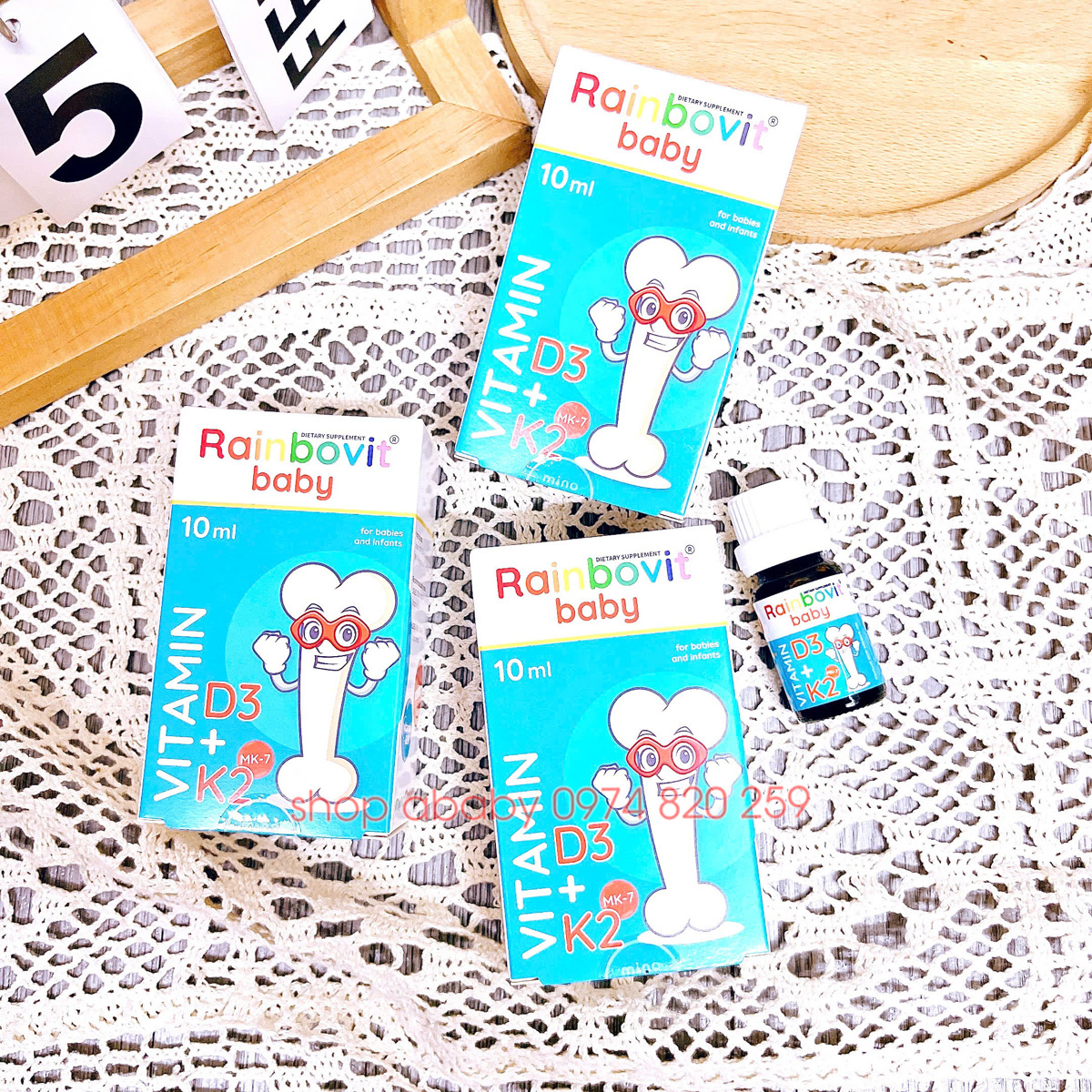 Vitamin D3K2 Rainbovit Baby 10ml (0m+) | shop ababy - Cửa hàng cho mẹ ...