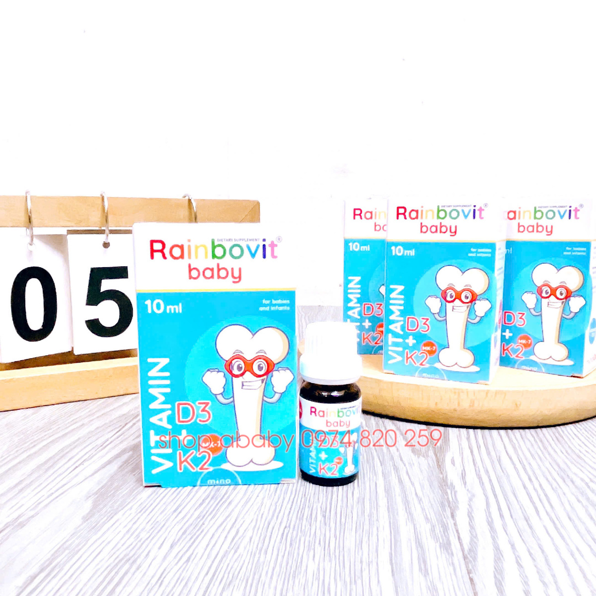 Vitamin D3K2 Rainbovit Baby 10ml (0m+) | shop ababy - Cửa hàng cho mẹ ...