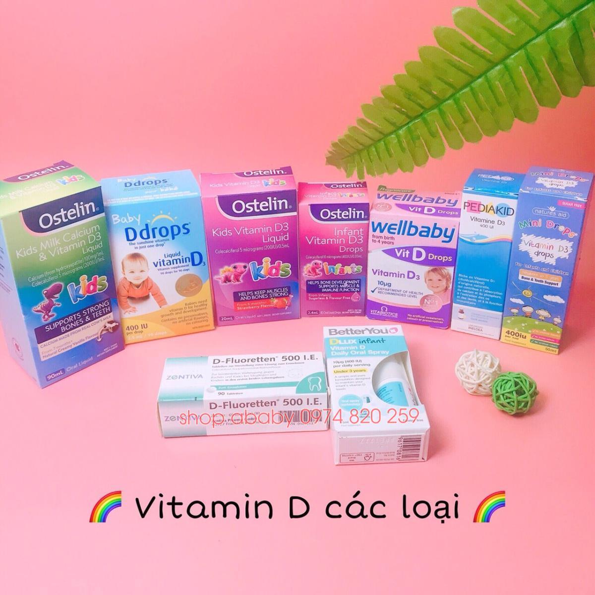 Vitamil D3 Drops Natures aid 50ml | Siro,kẹo bổ sung Vitamin